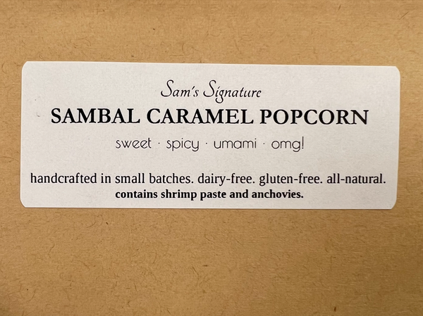 Sam's Signature Sambal Caramel Popcorn! – Sam Tan's Kitchen